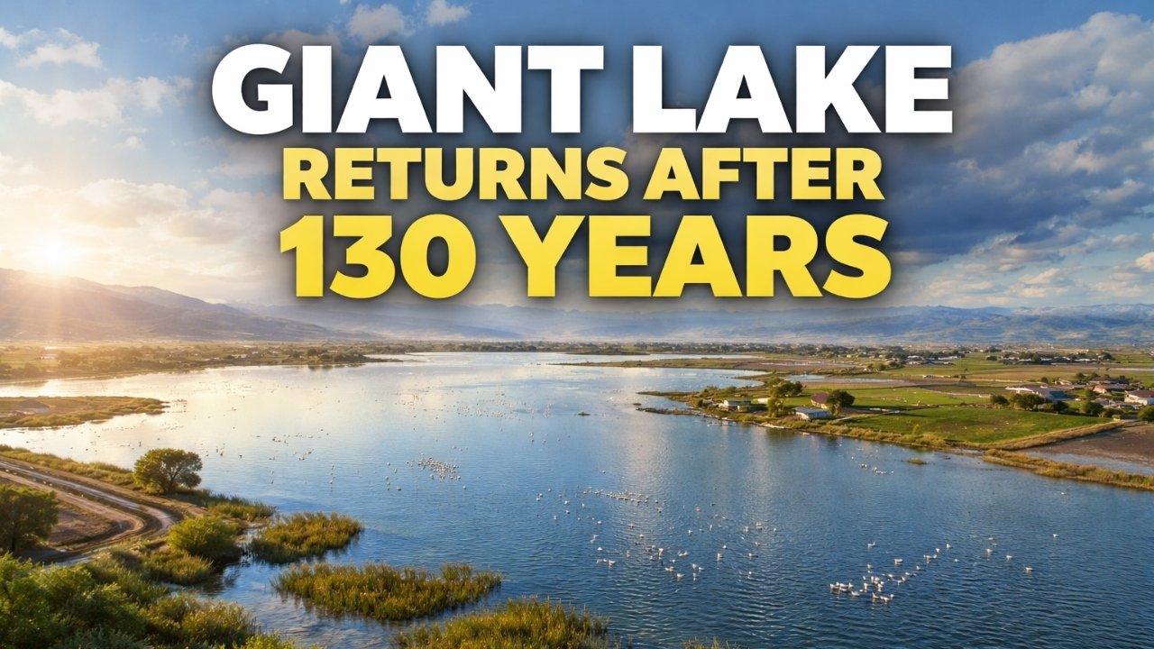 Giant lake suddenly returns 130 years after vanishing